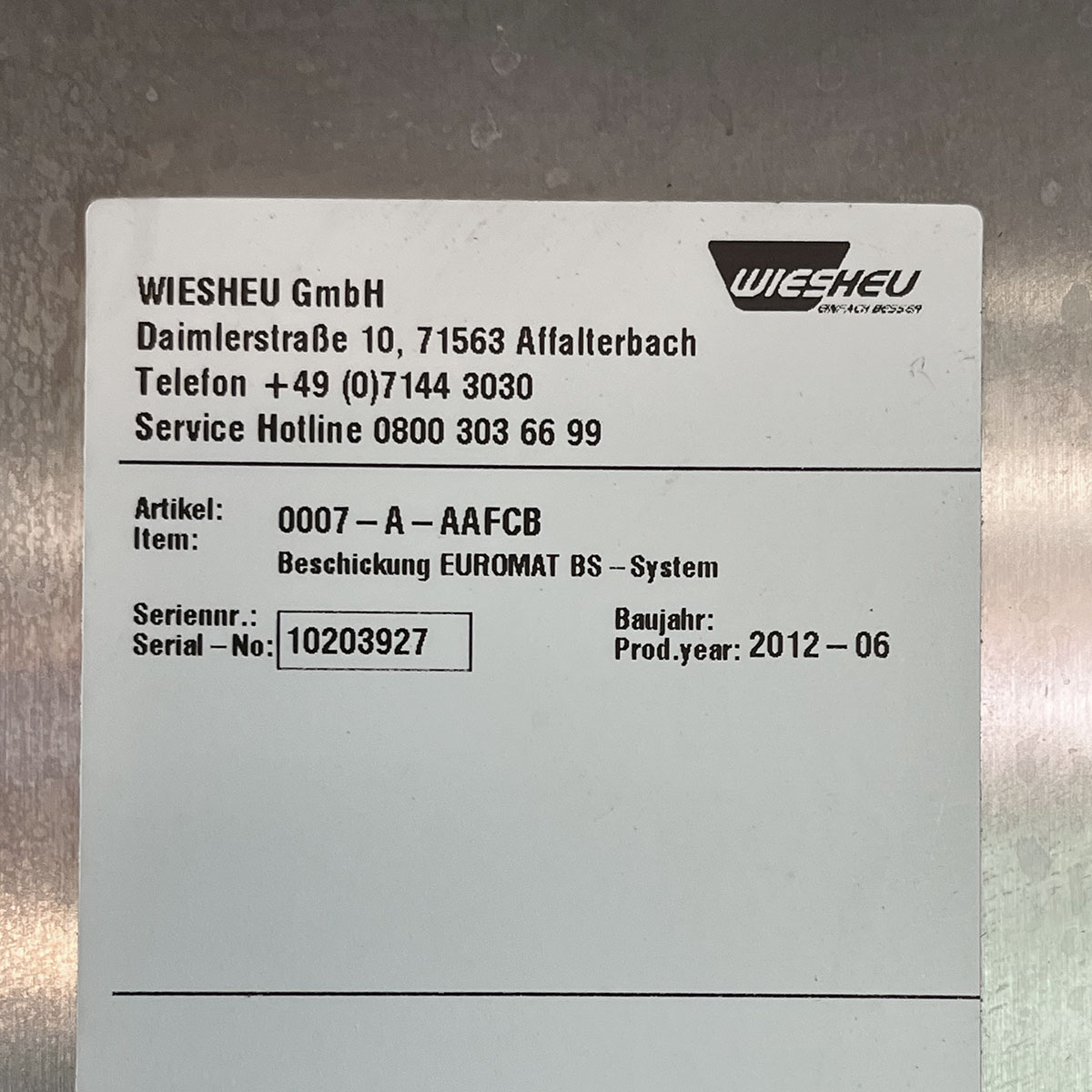 Loading trolley / rack trolley Wiesheu Euromat BS - 15 compartments ...