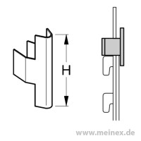 Shelf Brackets Tegometall for Tegometall Shelves af all Sizes